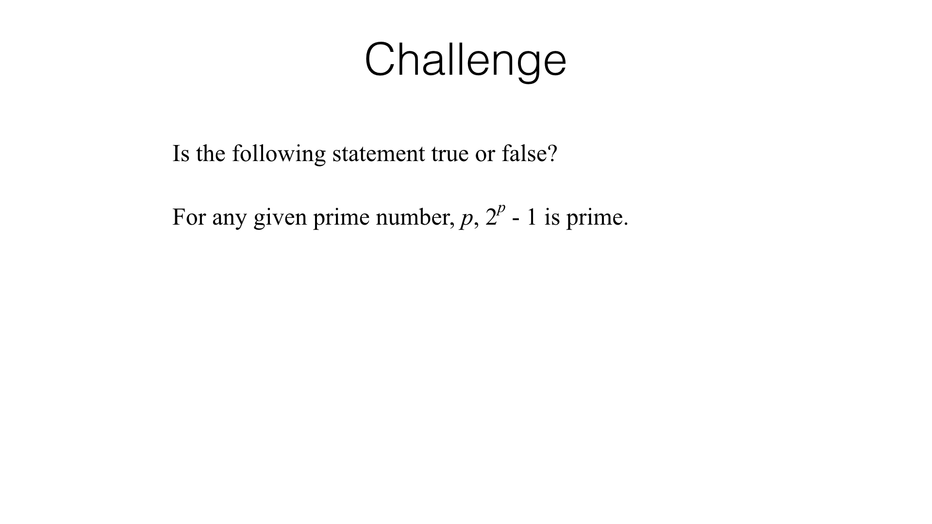 A6a – Arguing mathematically – BossMaths.com