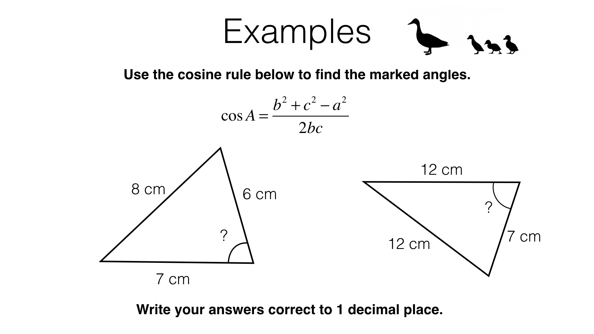 G22b The Cosine Rule BossMaths