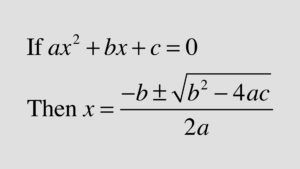 A18c – Solving quadratic equations using the quadratic formula – BossMaths.com